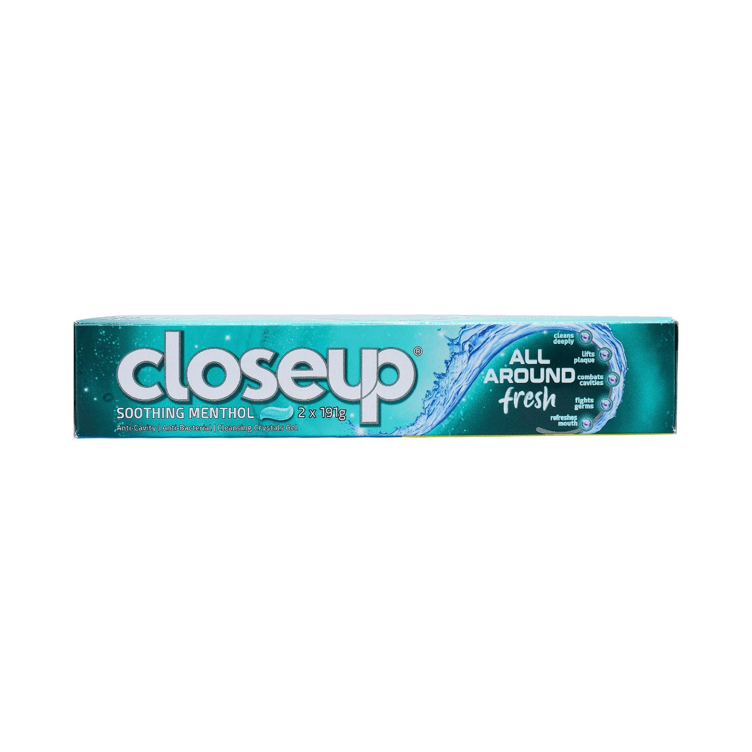 Closeup All Around Fresh Gel Toothpaste Soothing Menthol 191g Twin Pack