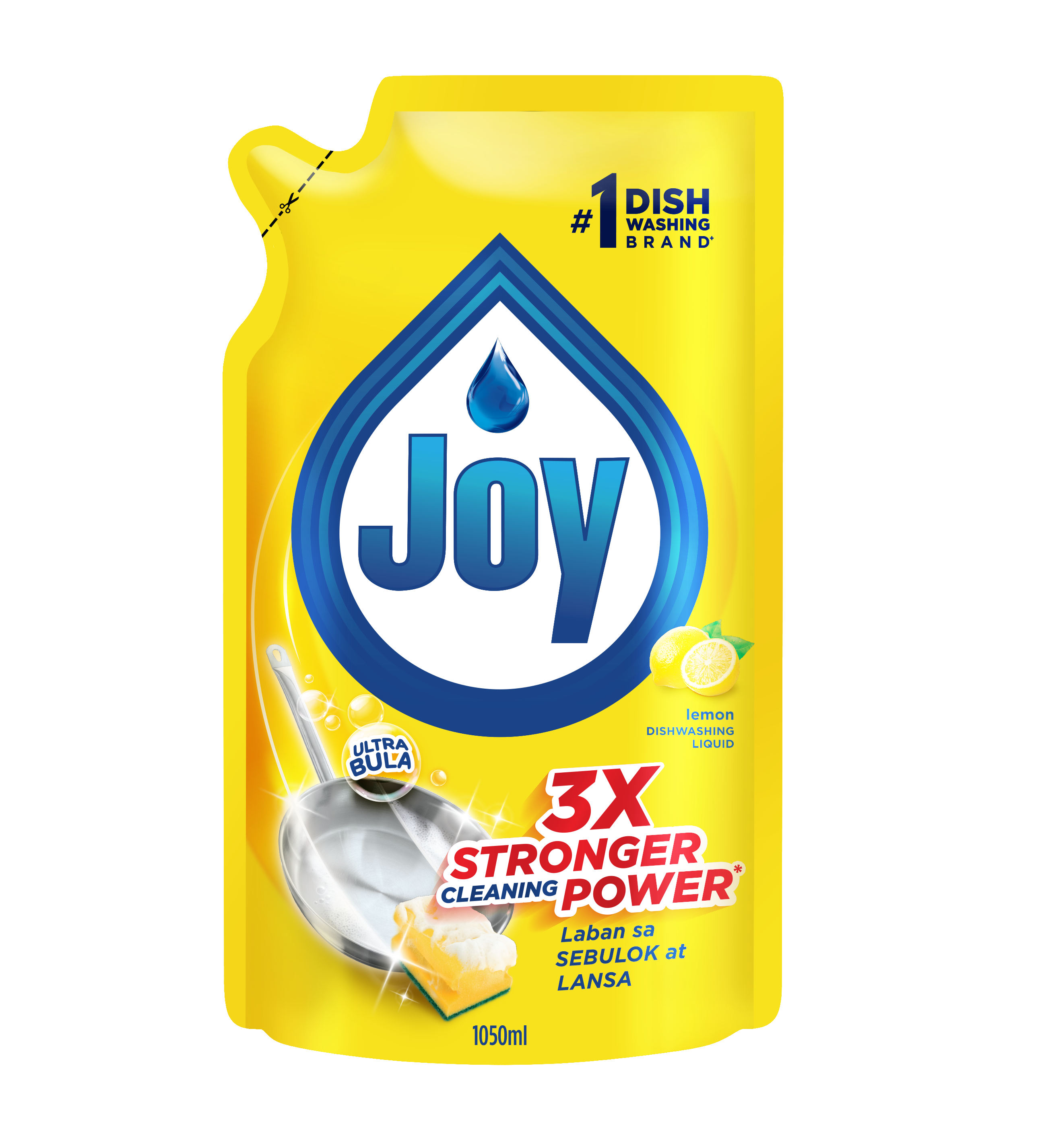 Joy Dishwashing Liquid Lemon 1050ml Refill