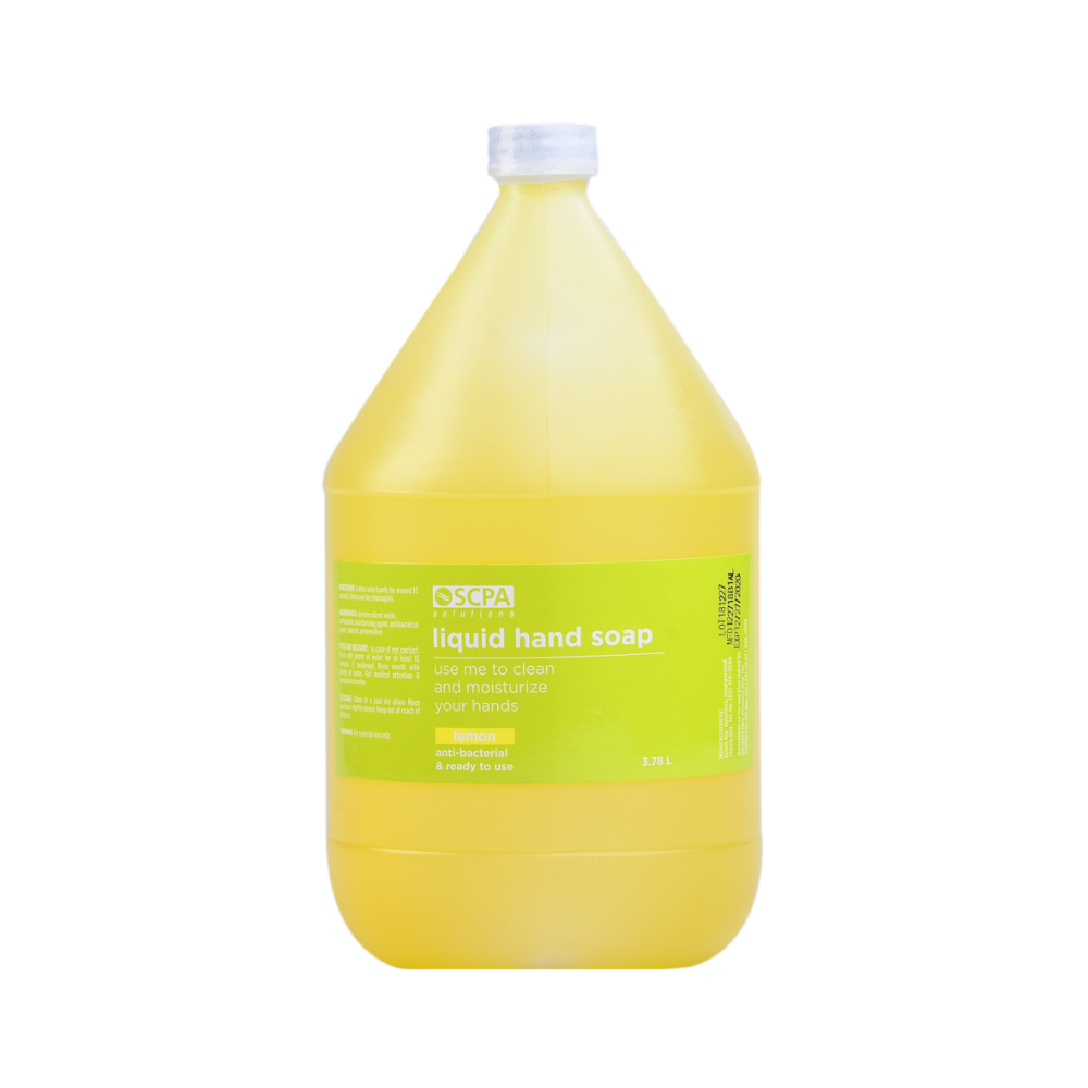 SCPA Solutions Liquid Hand Soap - Lemon Scent 3.8l Gallon Container