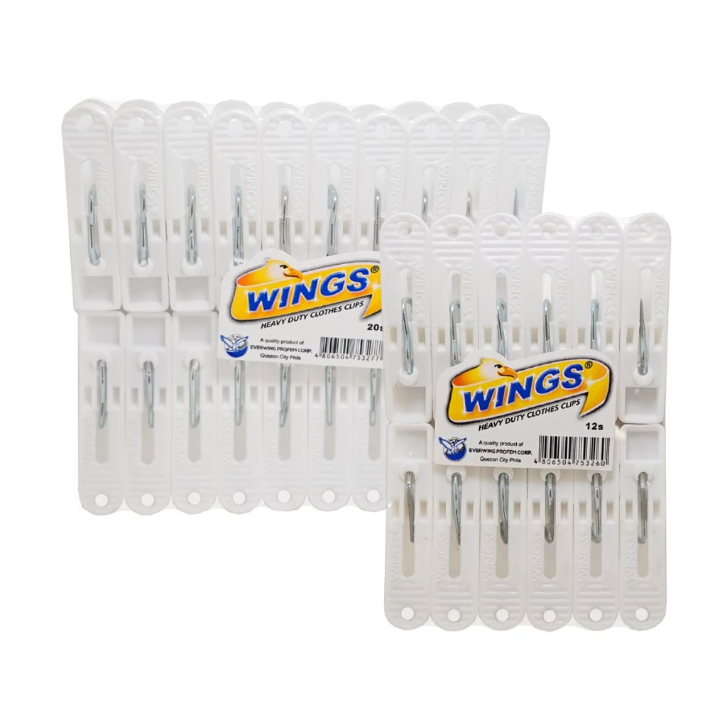 Wings Heavy Duty Clothes Clips (12pcs)