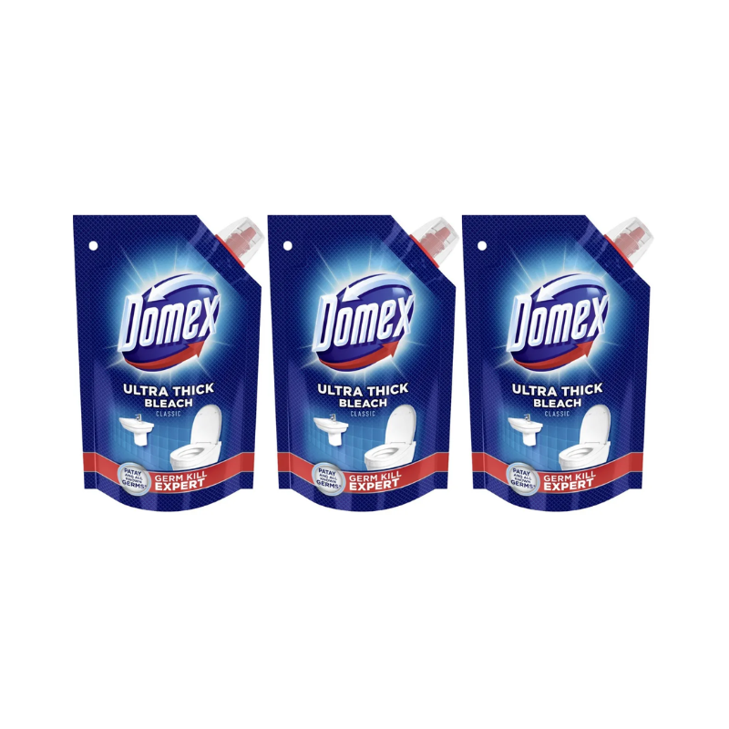 [BUNDLE OF 3] Domex Ultra Thick Bleach Toilet Cleaner Classic Antibact